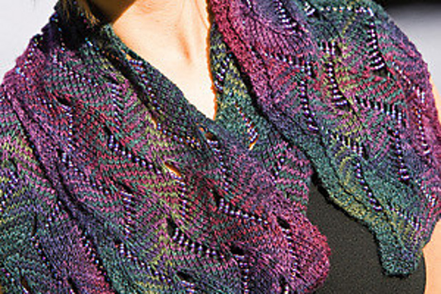 Ravelry: #334H Heather Undulating Waves Scarf pattern by Laura Nelkin