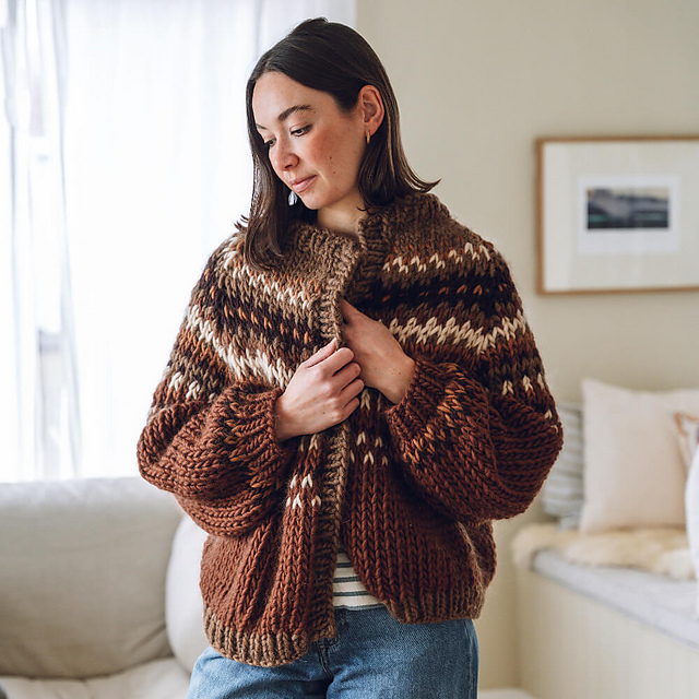 Ravelry: The Fleckle Cardigan pattern by Lauren Aston Designs
