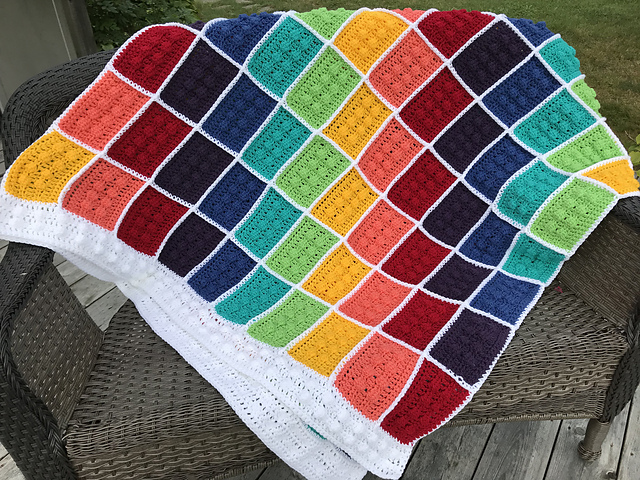 Ravelry: Harbourcolour's Lego blanket for twin-size bed
