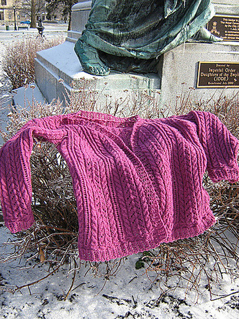 Ravelry: Lace and Cable Cardigan pattern by Kate Upcraft