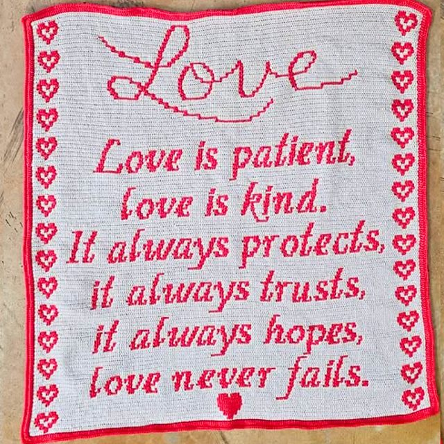 Ravelry: Love Is Patient Mosaic Blanket pattern by Lynette Kosar