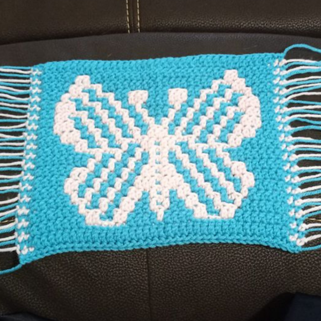 Ravelry: Butterfly 10 Mosaic Square pattern by Lynette Kosar