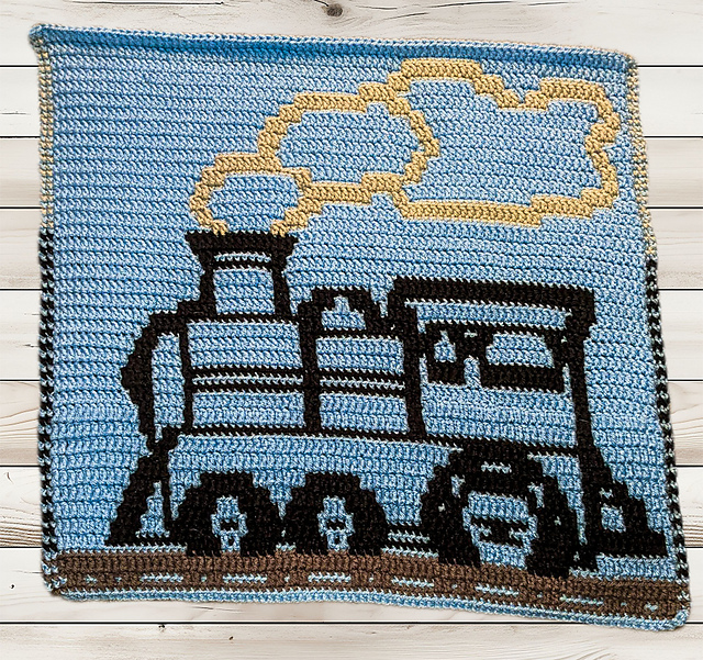 Ravelry: Austin's Train Engine Mosaic pattern by Lynette Kosar