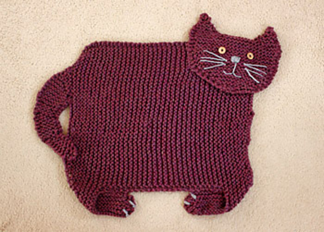 Ravelry: Kitty Cuddles Cat Rug pattern by K. Tucker