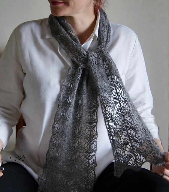 Ravelry: Julia Arrowhead Lace Scarf pattern by Lavish Craft
