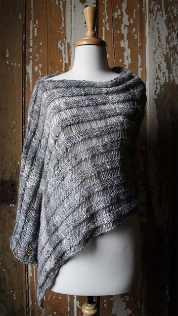 Ravelry: Dropped Paper Poncho pattern by Leslie North