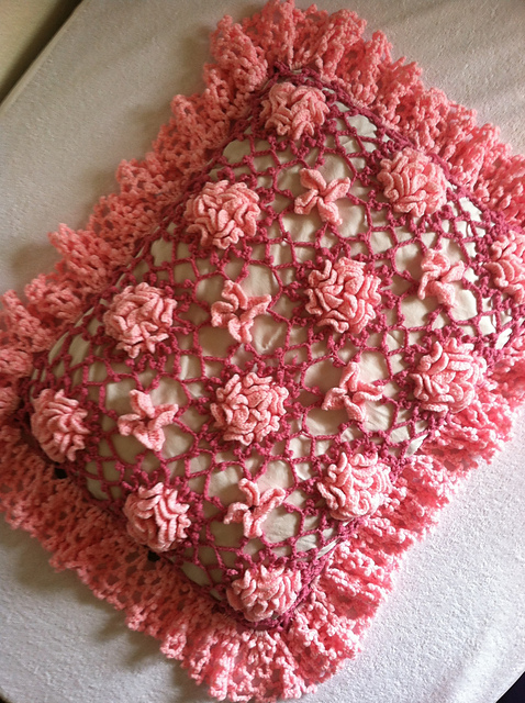 Ravelry: Irish Crochet Pillow Sham pattern by Anne Halliday