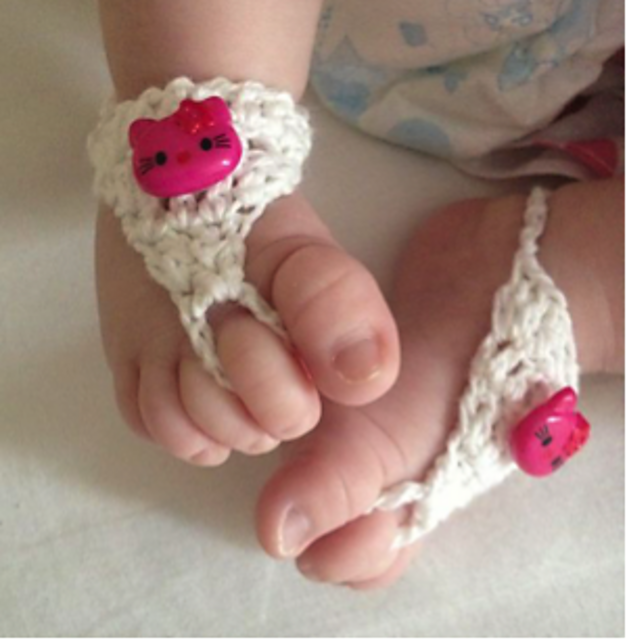 Ravelry: Baby Barefoot Sandals pattern by Leanna Booth