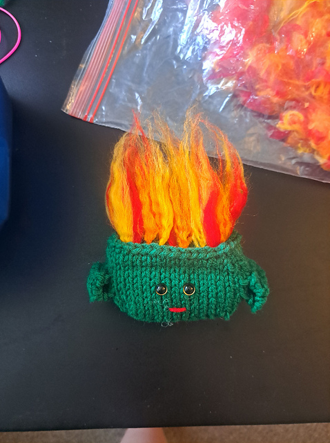 Ravelry: No Sew Dumpster Fire pattern by Lea Pin Llamas