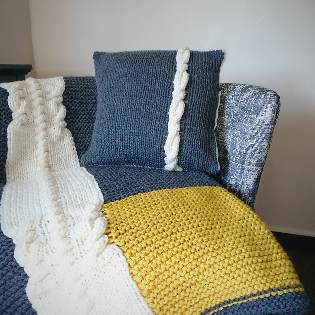 Ravelry: The Sunrise Knit Blanket pattern by Leena AbuQamar