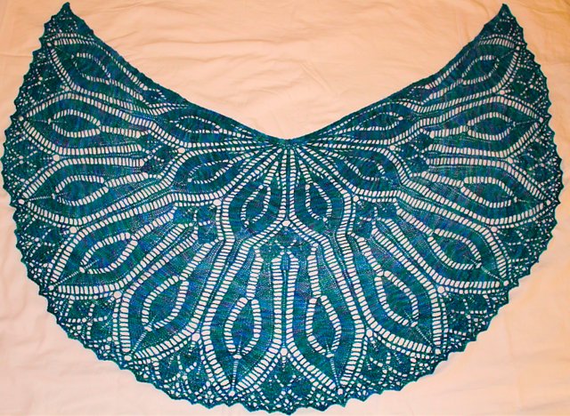 Ravelry: The Old Double Diamond Lace Shawl pattern by Camadelle
