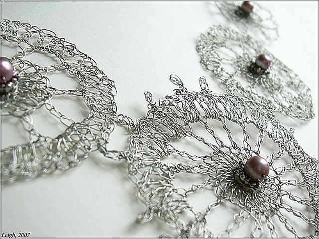 Ravelry: Wire Lace Necklace pattern by Leigh Manson-Brown