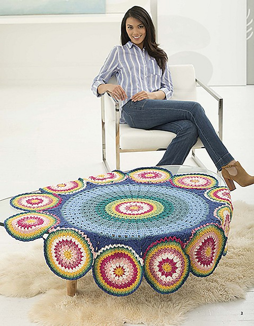 Ravelry: Circle of Flowers Mandala Afghan pattern by Teresa Chorzepa