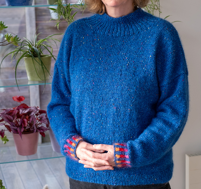 Ravelry: Marled Blue Sweater pattern by Lois Kaufman