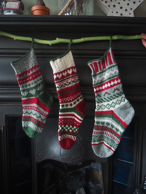 Ravelry: Fair Isle Christmas Stockings pattern by Ida @ Lemon Bee Designs