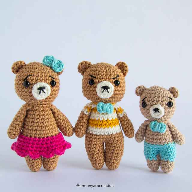 Ravelry: Three Bears pattern by Lemon Yarn Creations