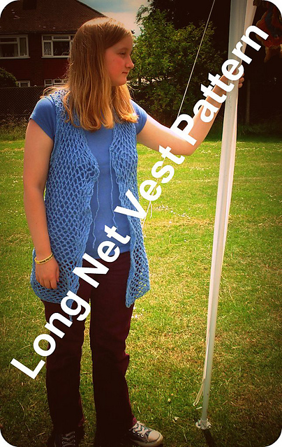 Ravelry: Long Net Vest pattern by Lisa Hafey