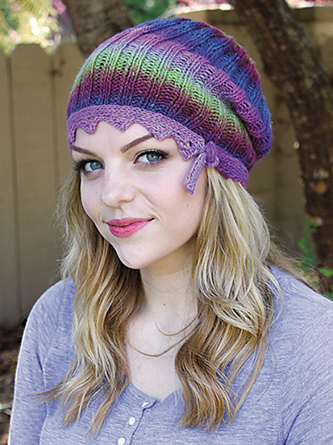 Ravelry: Lace on the Edge Hat pattern by Lena Skvagerson