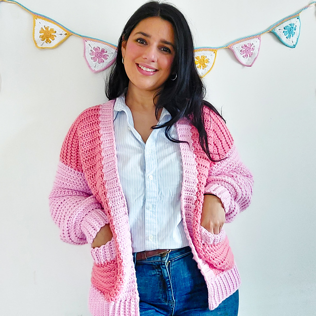 Ravelry: Bubblegum Cardi pattern by Leonela Cevallos