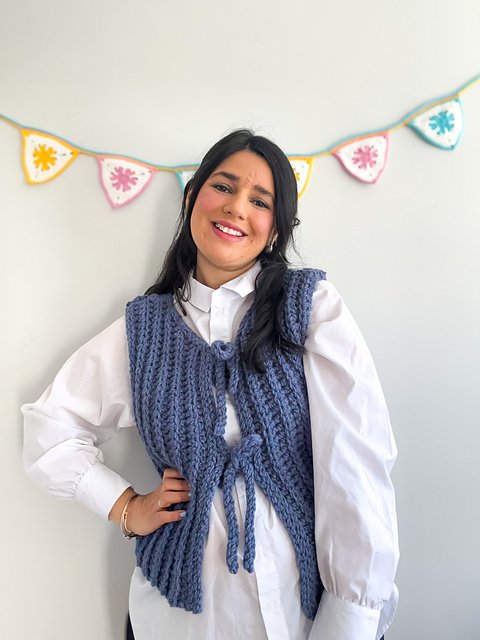 Ravelry: The Chunky Vest pattern by Leonela Cevallos