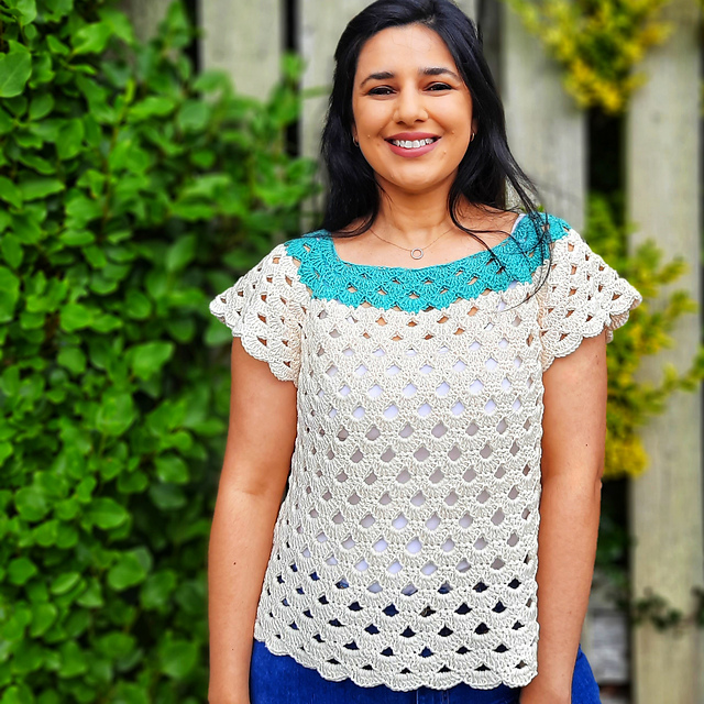 Ravelry: Grand Arches Top pattern by Leonela Cevallos