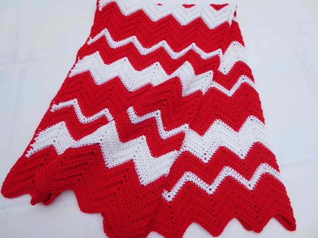 Ravelry: Peppermint Ripple Afghan pattern by Herrschners