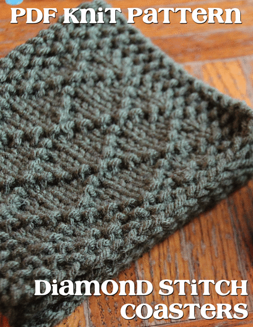 Ravelry: Diamond Stitch Coasters pattern by Lesley Stein