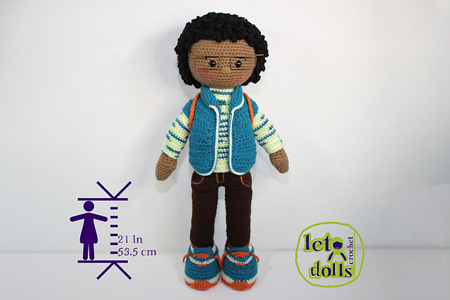 Ravelry: Jamal Large Doll pattern by Maria Sanchez