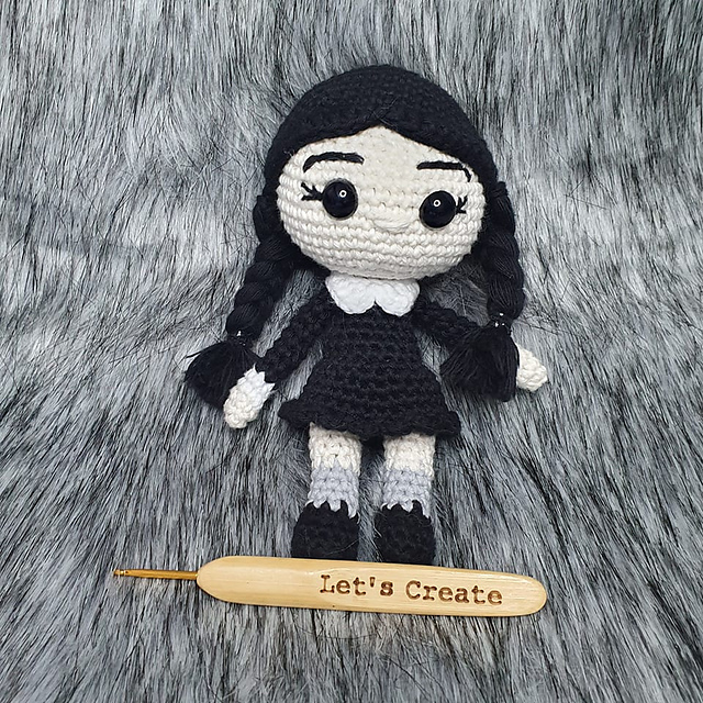 Ravelry: Wednesday Addams Doll pattern by Lets Create a Gift