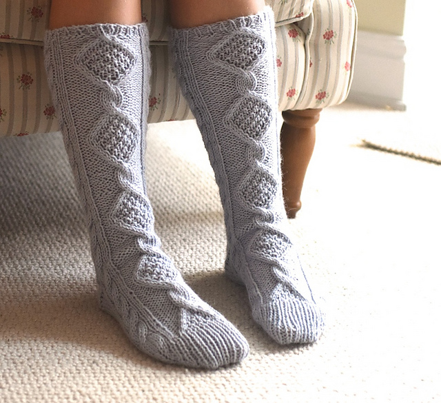 Ravelry: Winter Solstice Socks pattern by Libby Summers