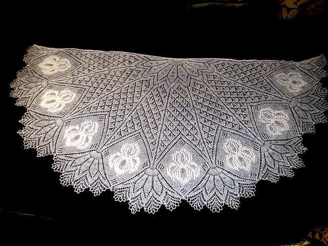 Ravelry: Goddess Irida's flower Shawl pattern by Lidiya Shomina