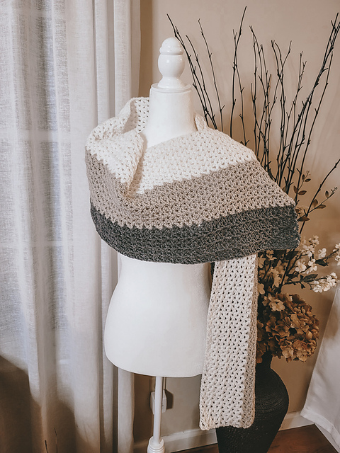 Ravelry: The Modern Journey Wrap pattern by Stephanie Finney