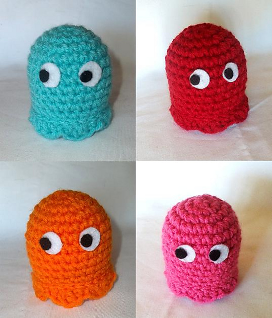Ravelry: Pac Man Ghosties pattern by Rachell Svindland
