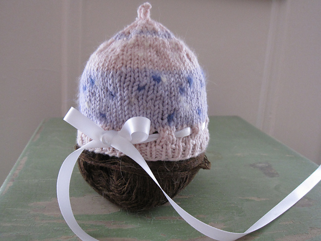 Ravelry: Eyelet Hat for Newborn Babies (In the Round) pattern by Deanna ...