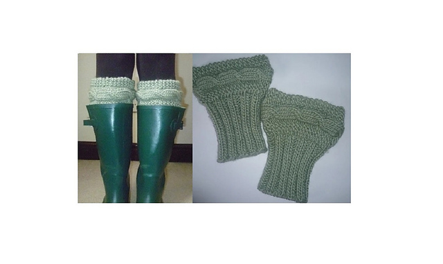 Ravelry: Twist Chunky Boot Toppers pattern by Lily Steeple