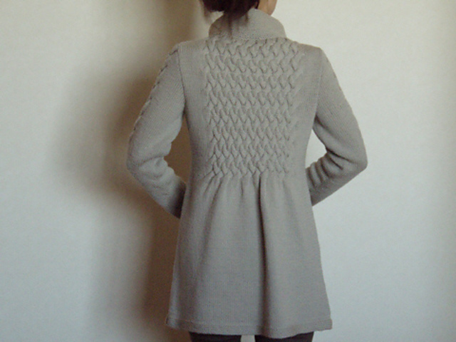 Ravelry: Handknitlife's Smocked Cable Coat