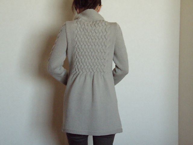 Ravelry: Handknitlife's Smocked Cable Coat