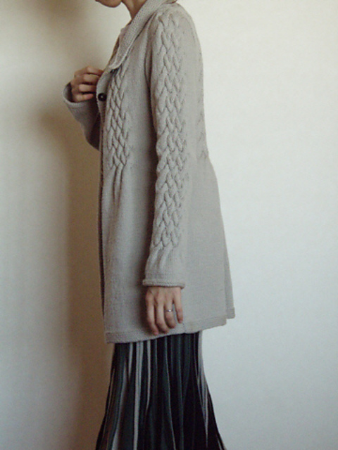Ravelry: Handknitlife's Smocked Cable Coat