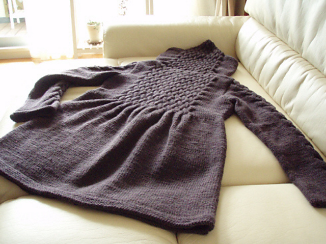 Ravelry: Handknitlife's Smocked Cable Coat 2