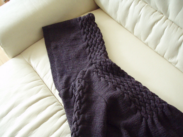 Ravelry: Handknitlife's Smocked Cable Coat 2