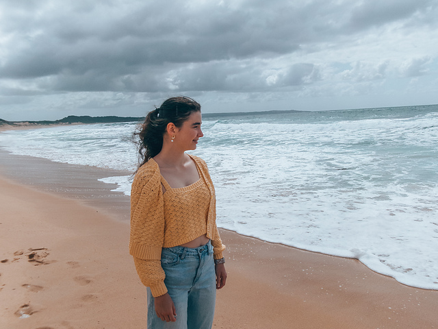 Ravelry: Conch Cardigan/Top Set pattern by Zara Lily Purl Design
