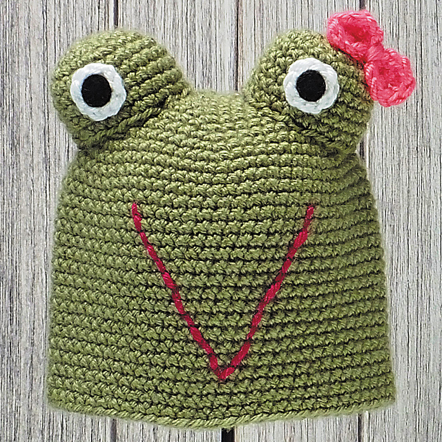 Ravelry: Frog Hat pattern by Linda Wright - Lindaloo Enterprises