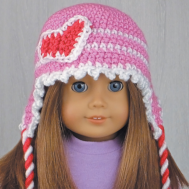 Ravelry: Valentine Hat for 18-Inch Dolls pattern by Linda Wright ...