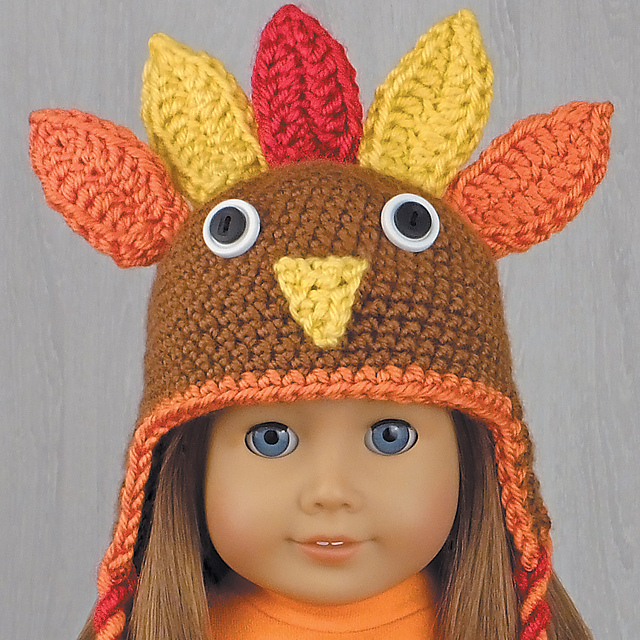 Ravelry: Turkey Hat for 18-Inch Dolls pattern by Linda Wright ...