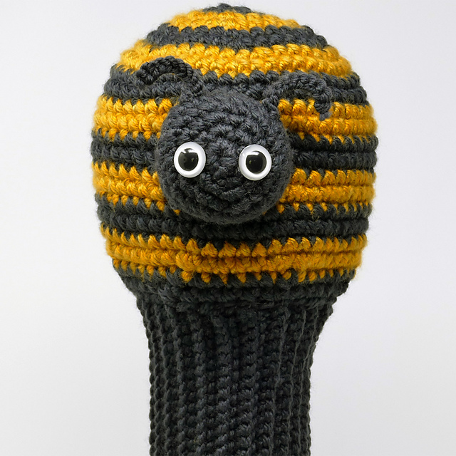 Ravelry: Bee Golf Club Cover pattern by Linda Wright - Lindaloo Enterprises