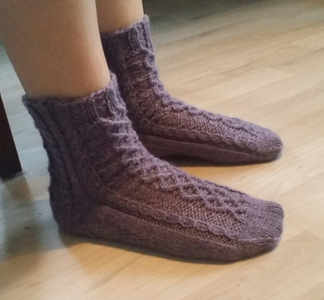 Ravelry: Tangled Rose Socks pattern by Linda Antons
