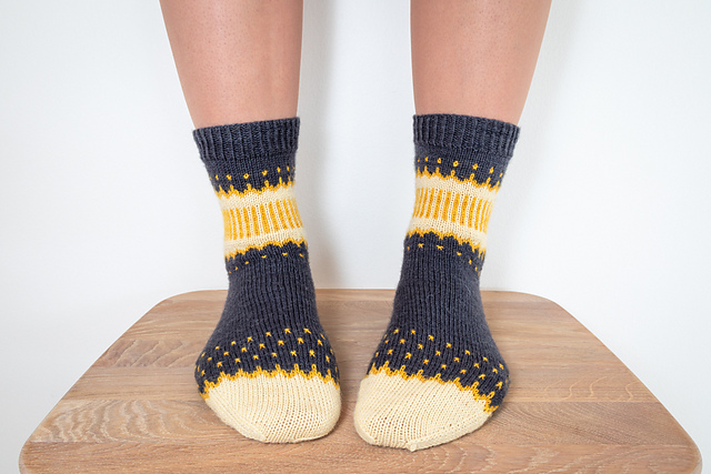 Ravelry: Starry Night Socks pattern by Linda Fridholm