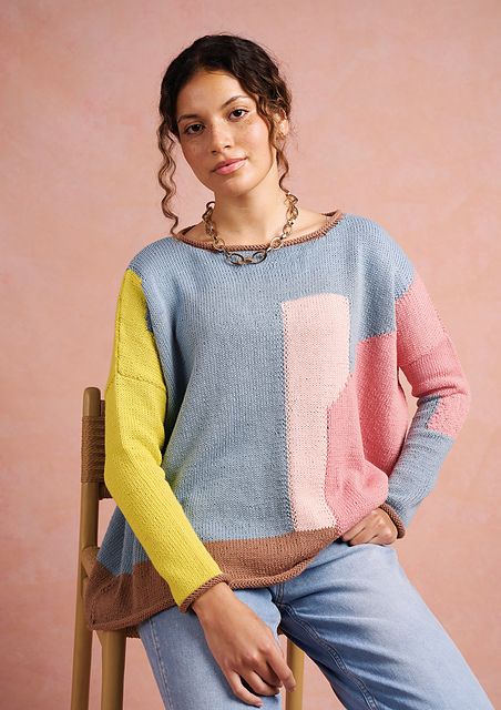 Ravelry: Coloured Card Sweater pattern by Georgia Farrell