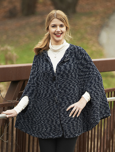 Ravelry: Urban Jungle Cape pattern by James C. Brett