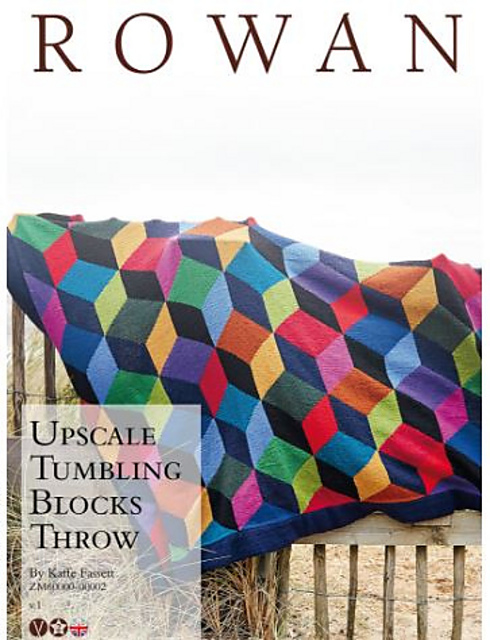 Ravelry: Upscale Tumbling Blocks Throw pattern by Kaffe Fassett